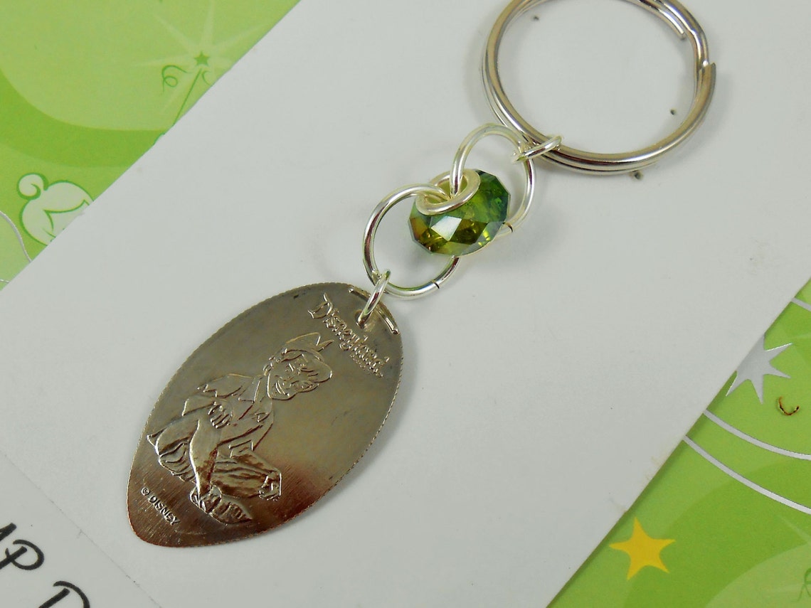 NEW Disneyland PETER PAN Key Chain Pressed Quarter - Etsy