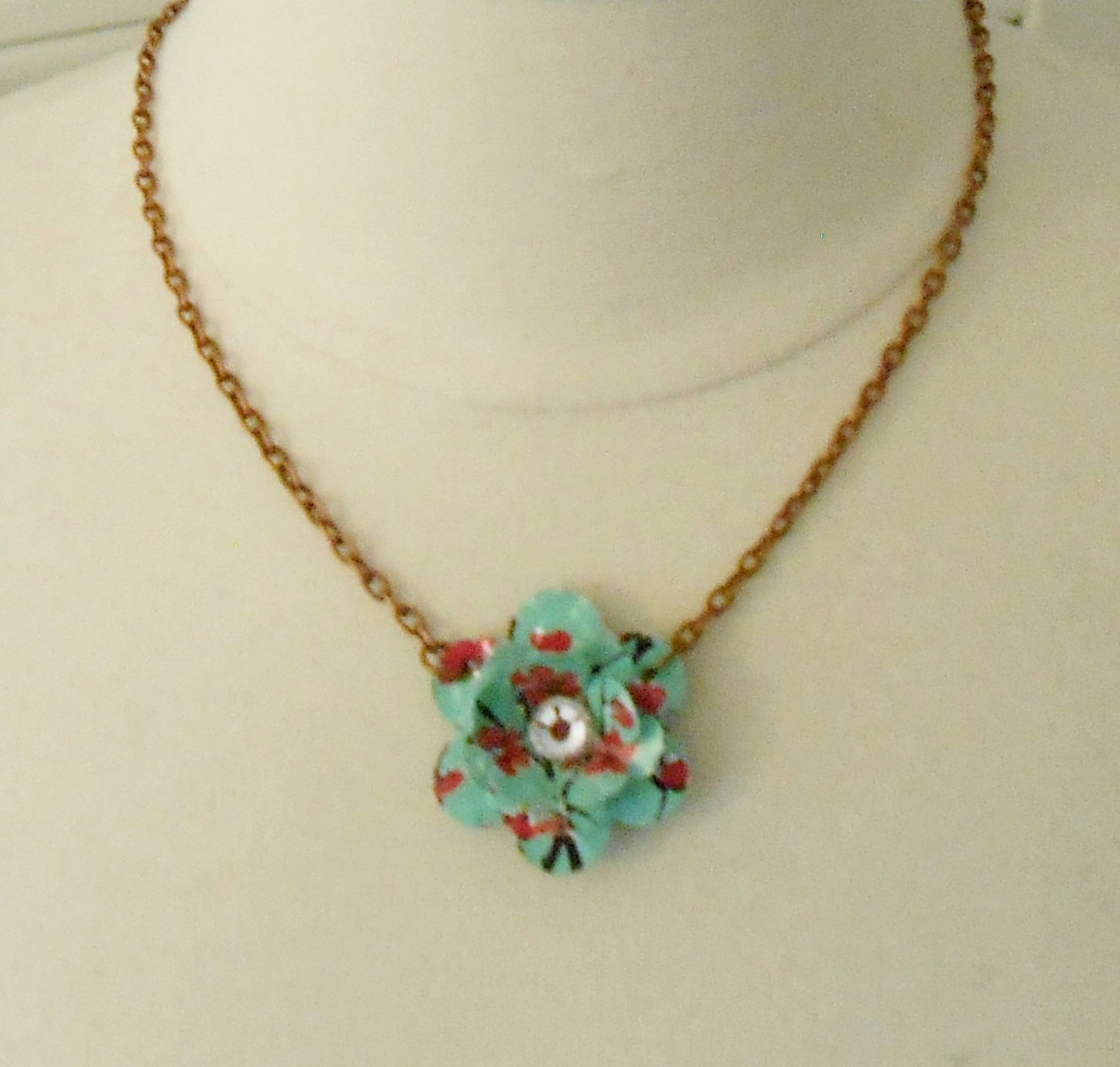 Sweet and Small Rose. Recycled Soda Can Art. Embossed. AZ Tea - Etsy