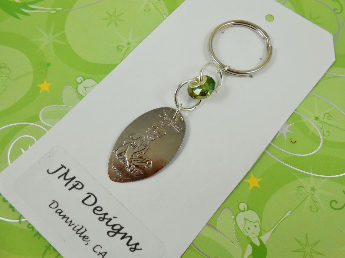 NEW Disneyland PETER PAN Key Chain Pressed Quarter - Etsy