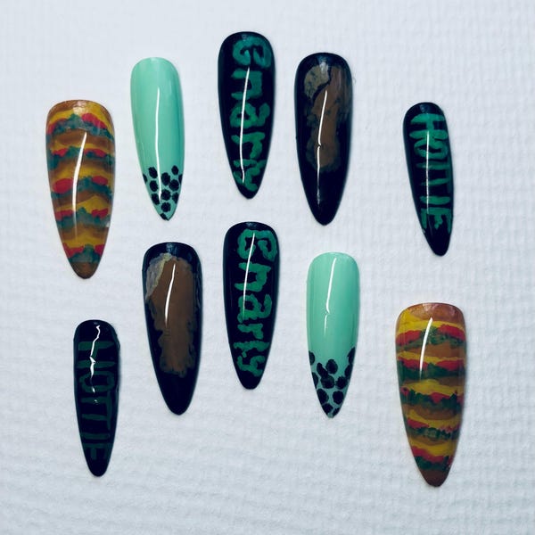 Katseye Gnarly Nails - Etsy