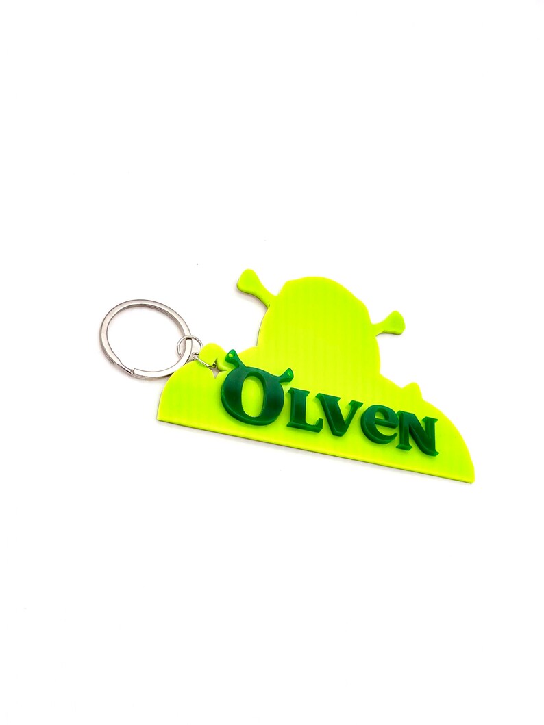 Personalized Dreamworks Shrek Inspired Keychain | Shrek | Acrylic ...