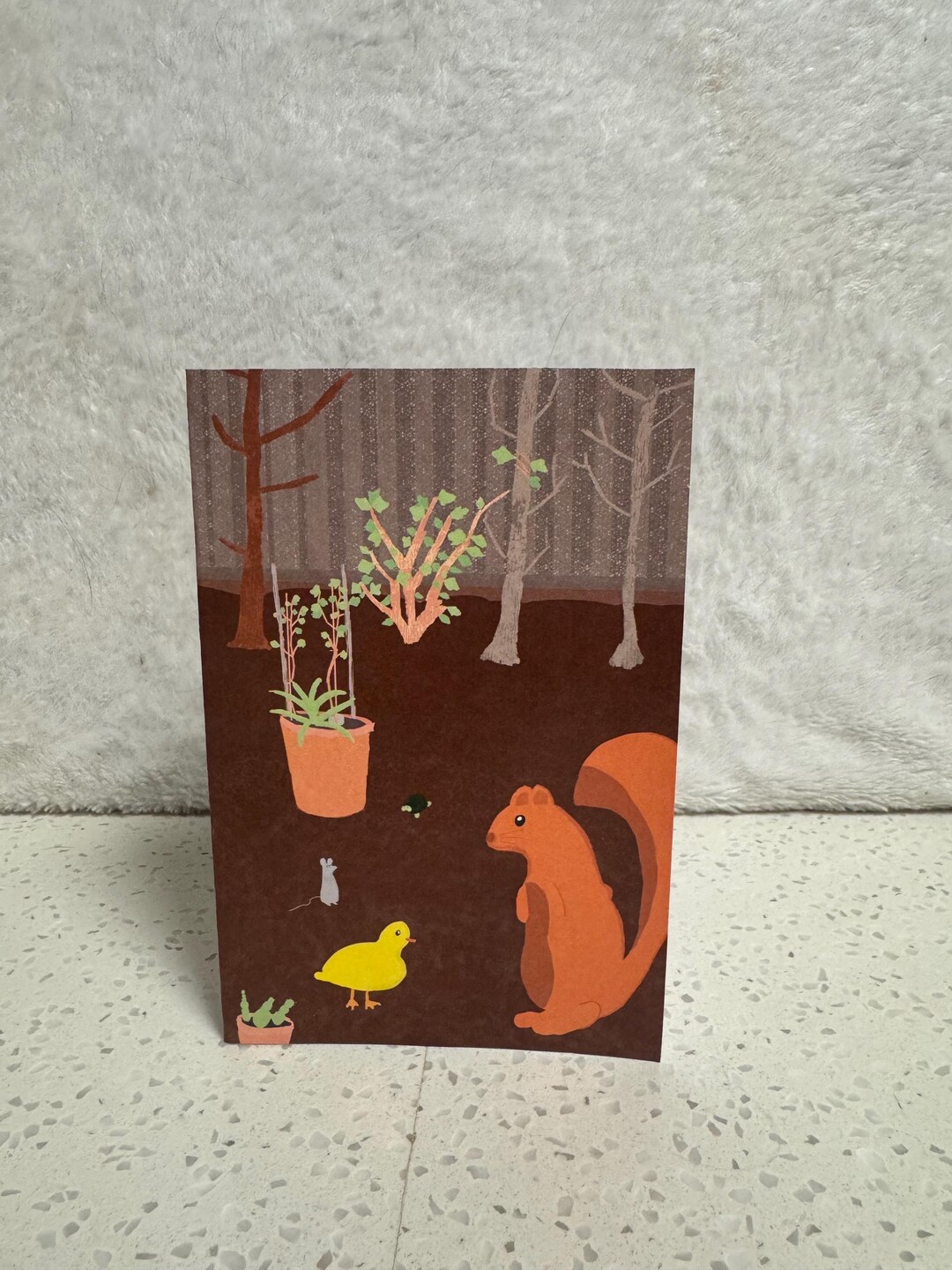 Backyard Animals General Purpose Card - Etsy