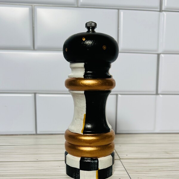 Painted Pepper Mill - Etsy