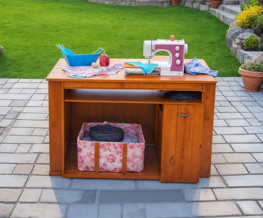 DIY Foldable Craft Table Plan: Sewing & Cutting Station (PDF Download ...