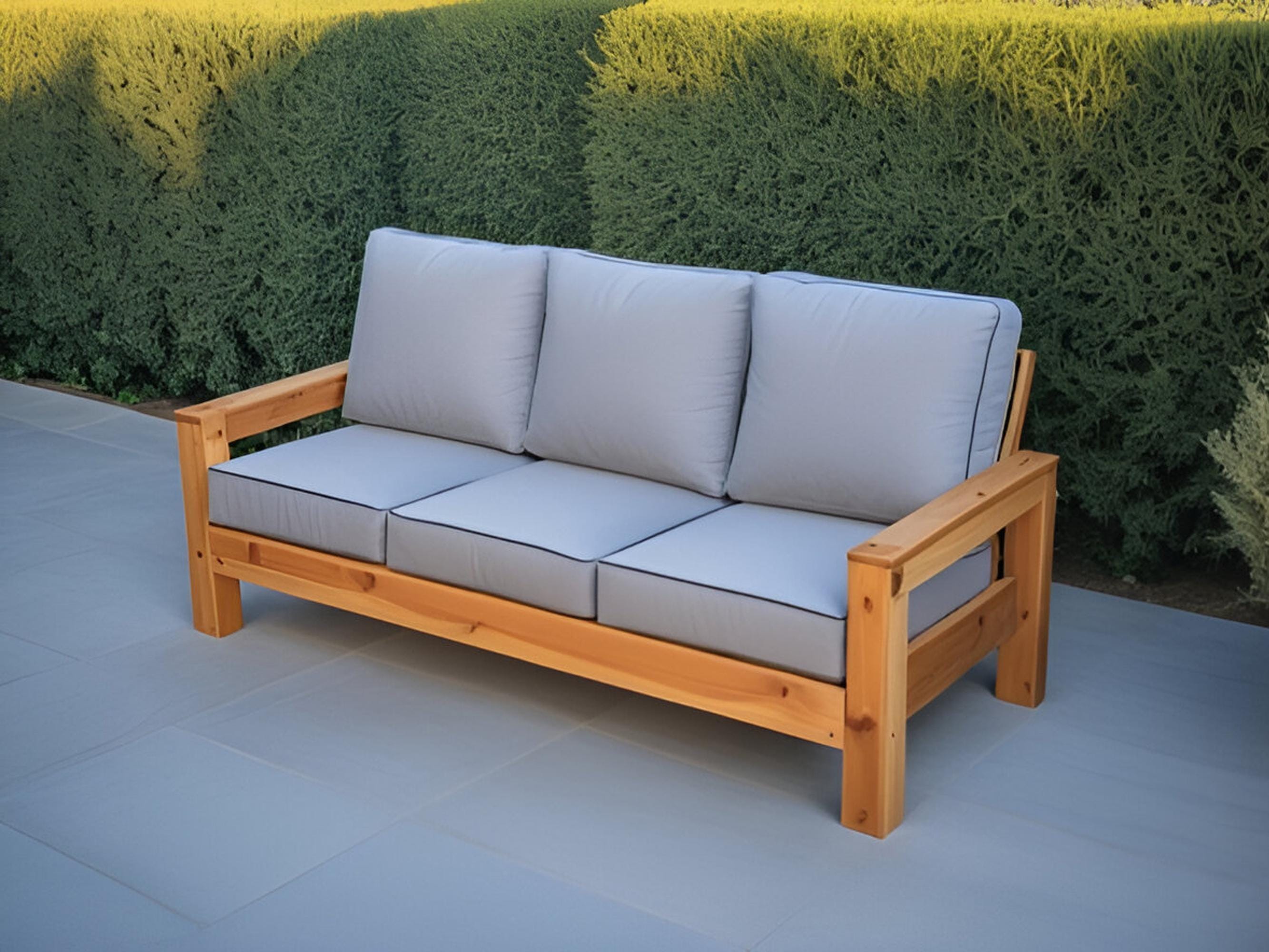 DIY Wooden Outdoor Sofa Build Plan: Patio Furniture (PDF File) - Etsy