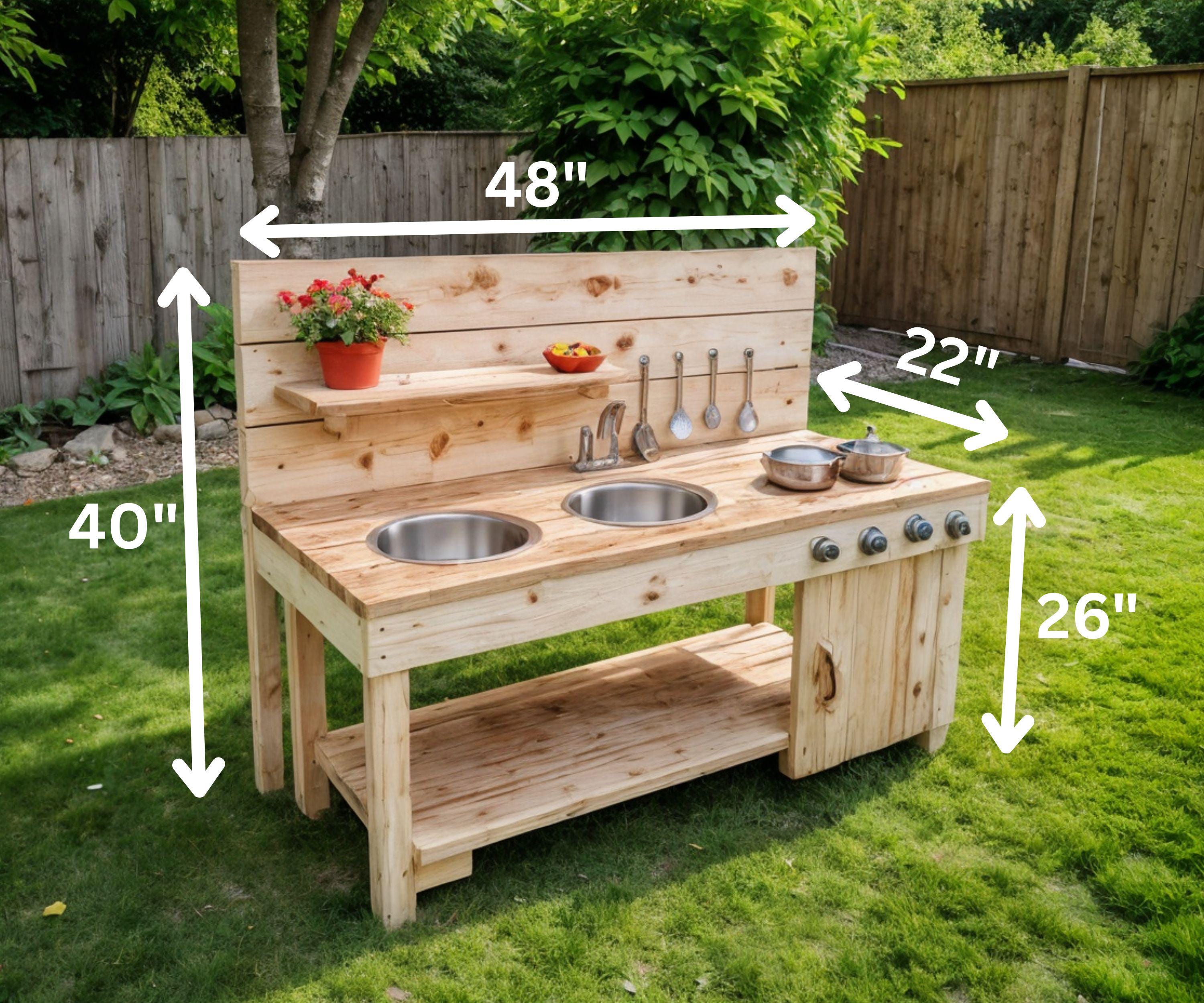 Kids Mud Kitchen Build Plan: Outdoor Play Kitchen (PDF Download) - Etsy