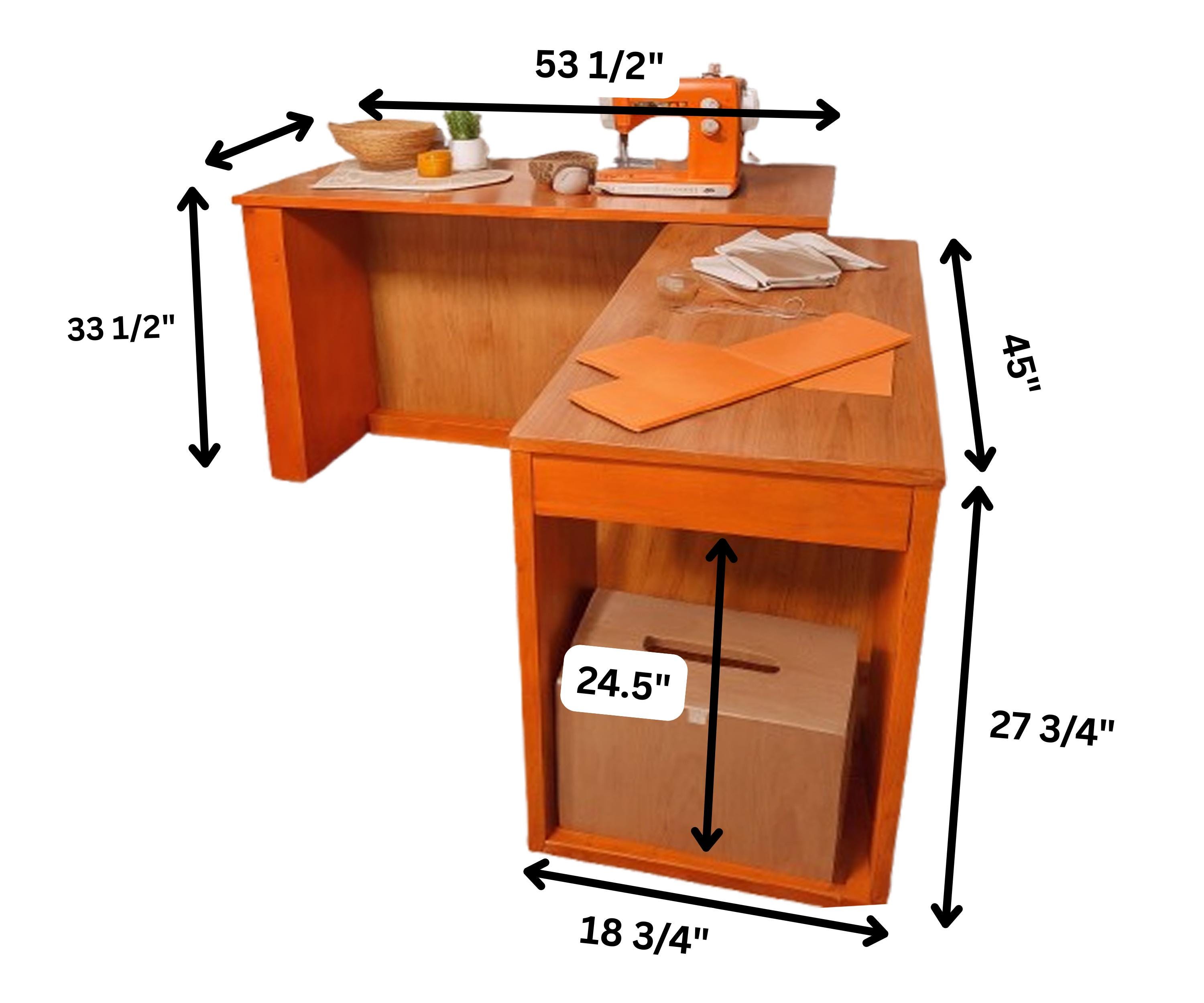 DIY Foldable Craft Table Plan: Sewing & Cutting Station (PDF Download ...