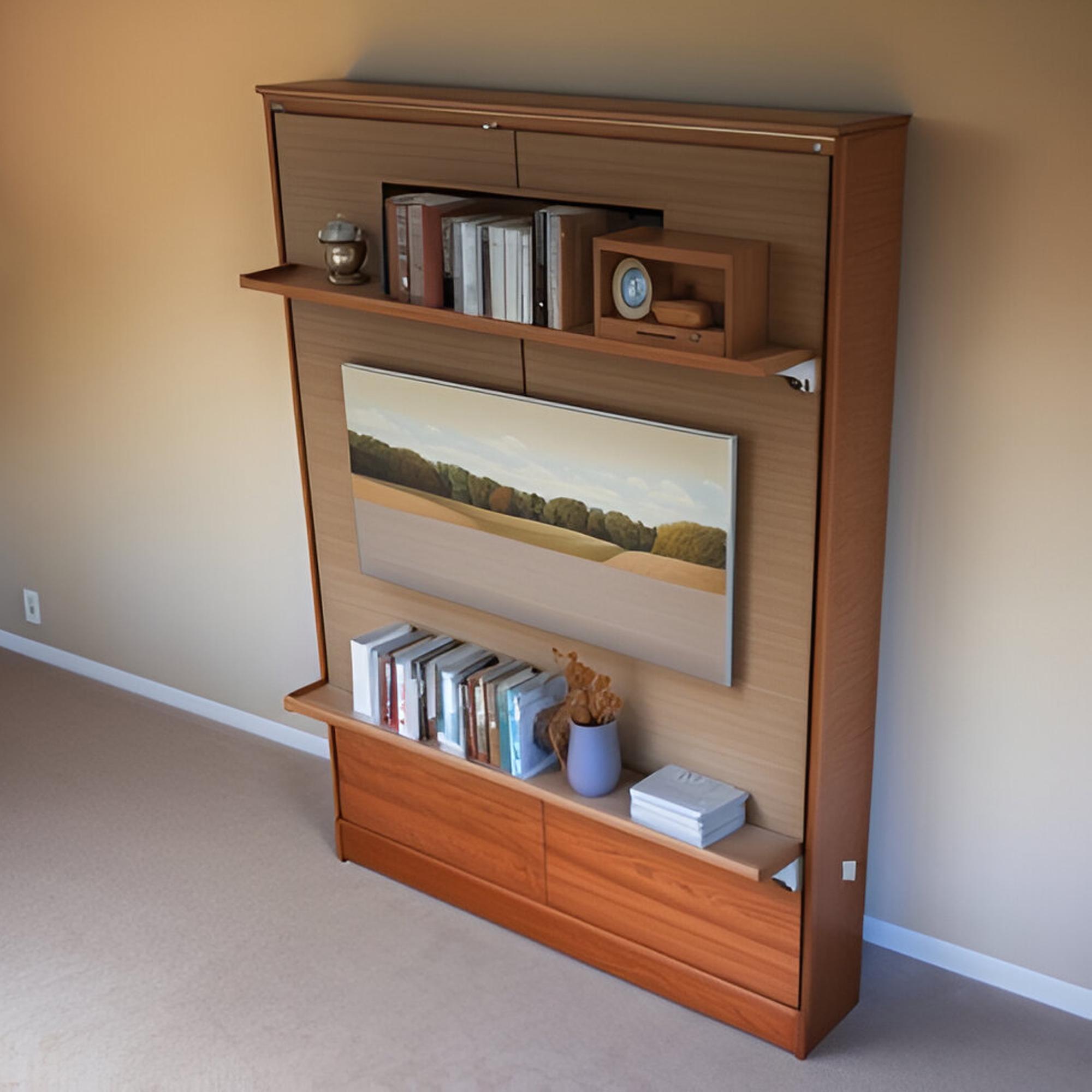 Queen Size Murphy Bed Build Plan Space Saving Diy Bed Frame Pdf Etsy