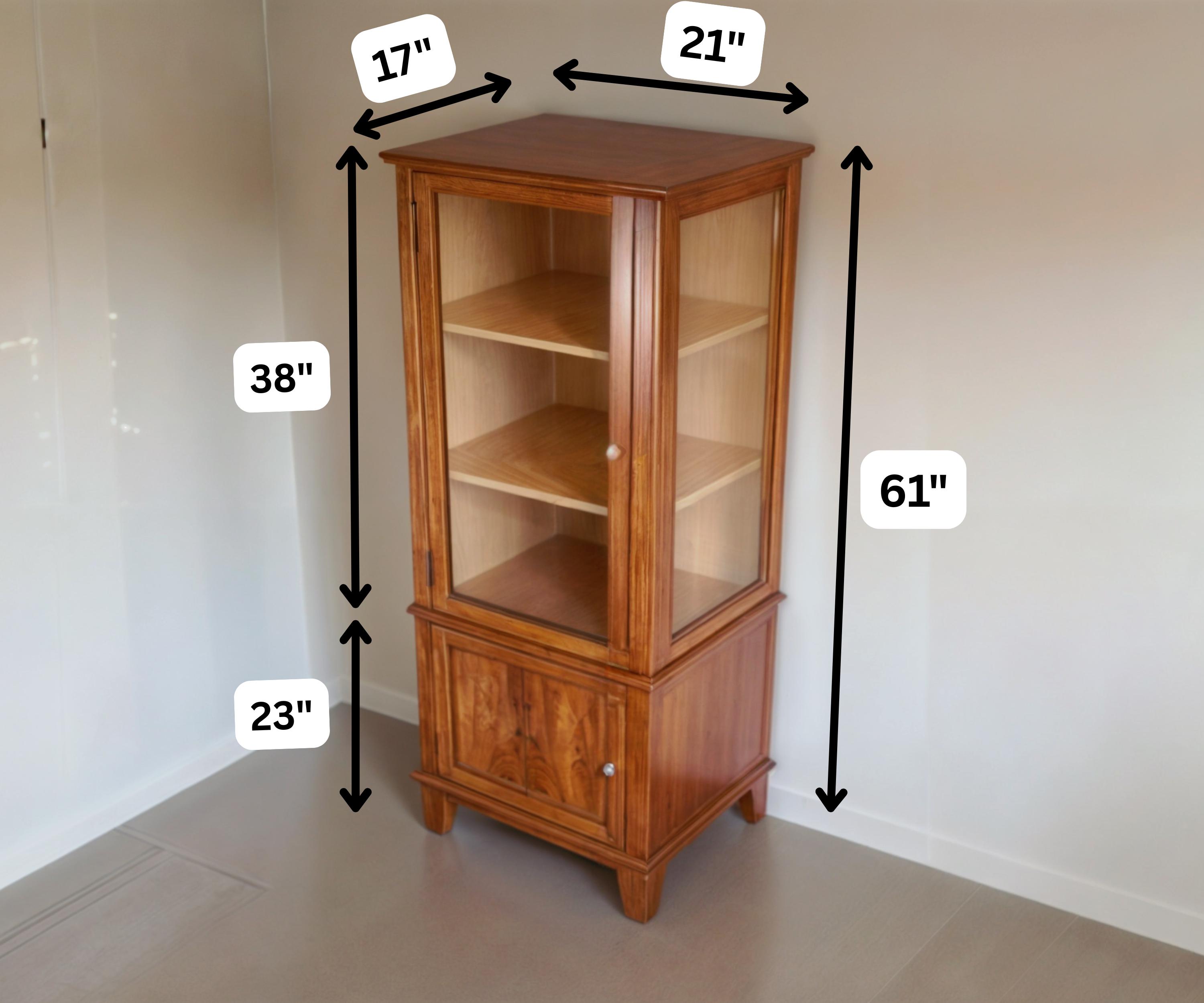 DIY Storage Cabinet Plan- Bathroom Cabinet PDF - Glass Door Cabinet ...