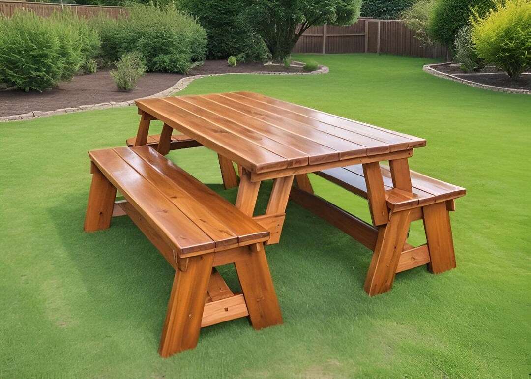 DIY Convertible Picnic Table Bench Plan: Outdoor Furniture (PDF ...