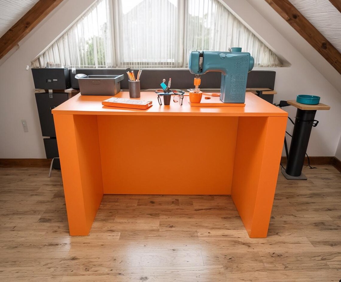 DIY Foldable Craft Table Plan: Sewing & Cutting Station (PDF Download ...