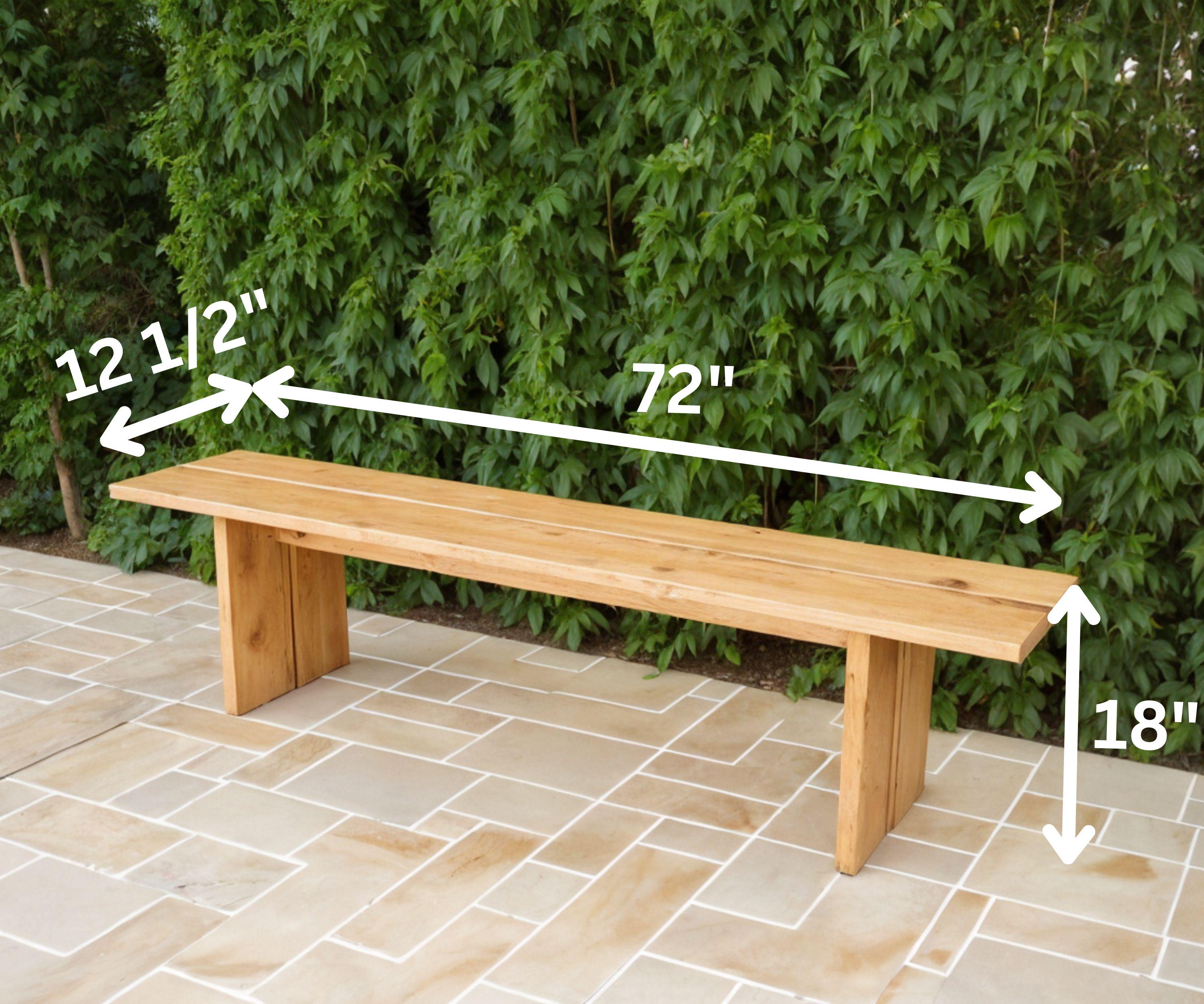 DIY Garden Bench Plan: Modern Outdoor Woodworking (PDF Download) - Etsy