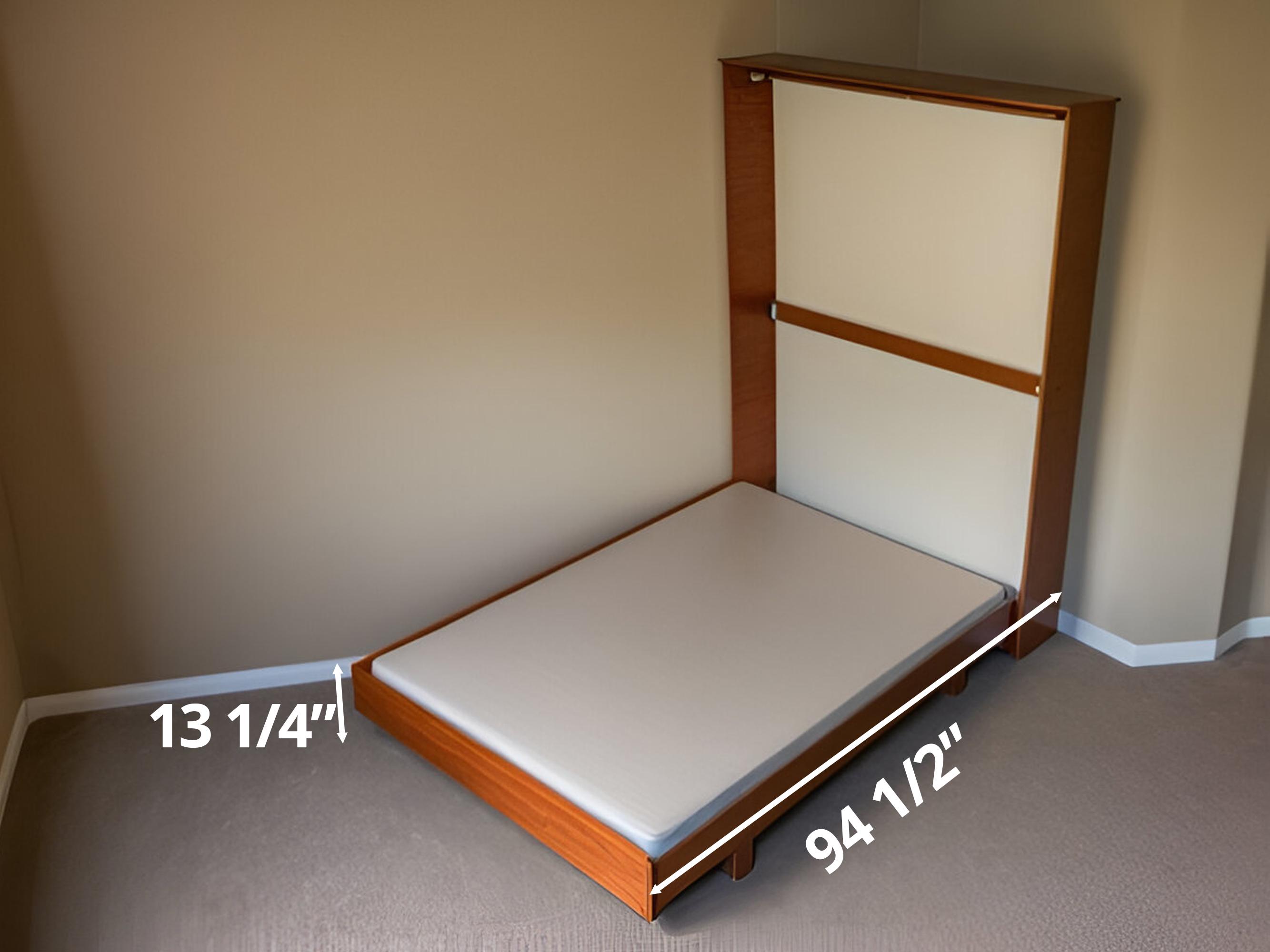 Queen Size Murphy Bed Build Plan Space Saving Diy Bed Frame Pdf Etsy