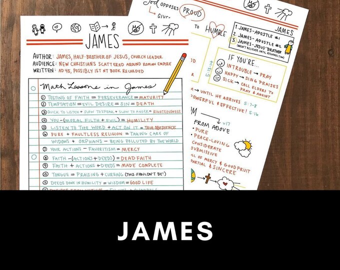 Printable James Bible Study - Etsy