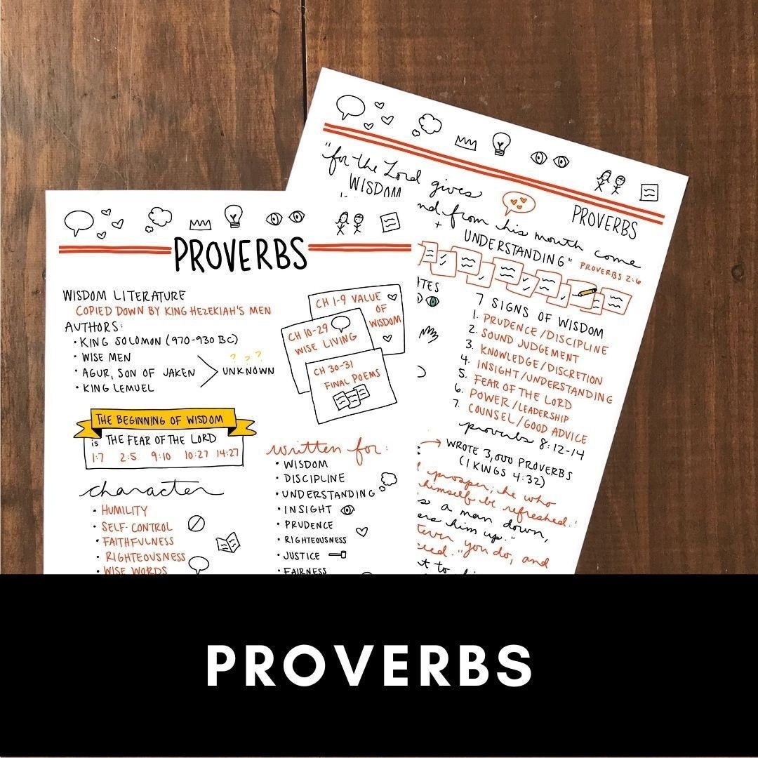 Proverbs Printables - Etsy