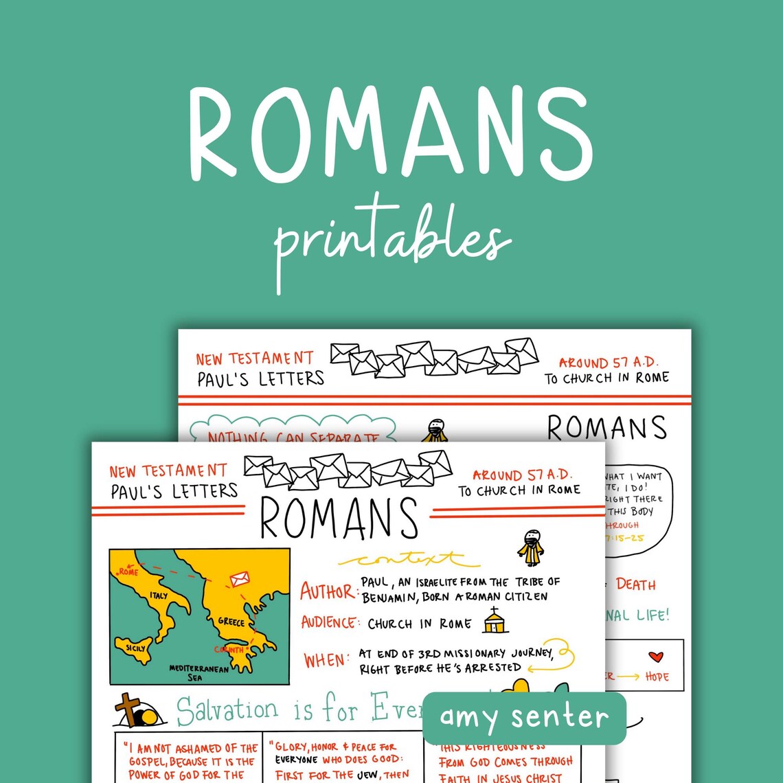 Romans SIMPLE Notes (digital) - Etsy