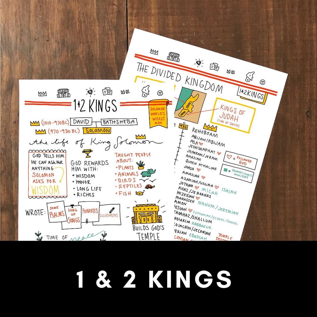 1 & 2 Kings Printables - Etsy