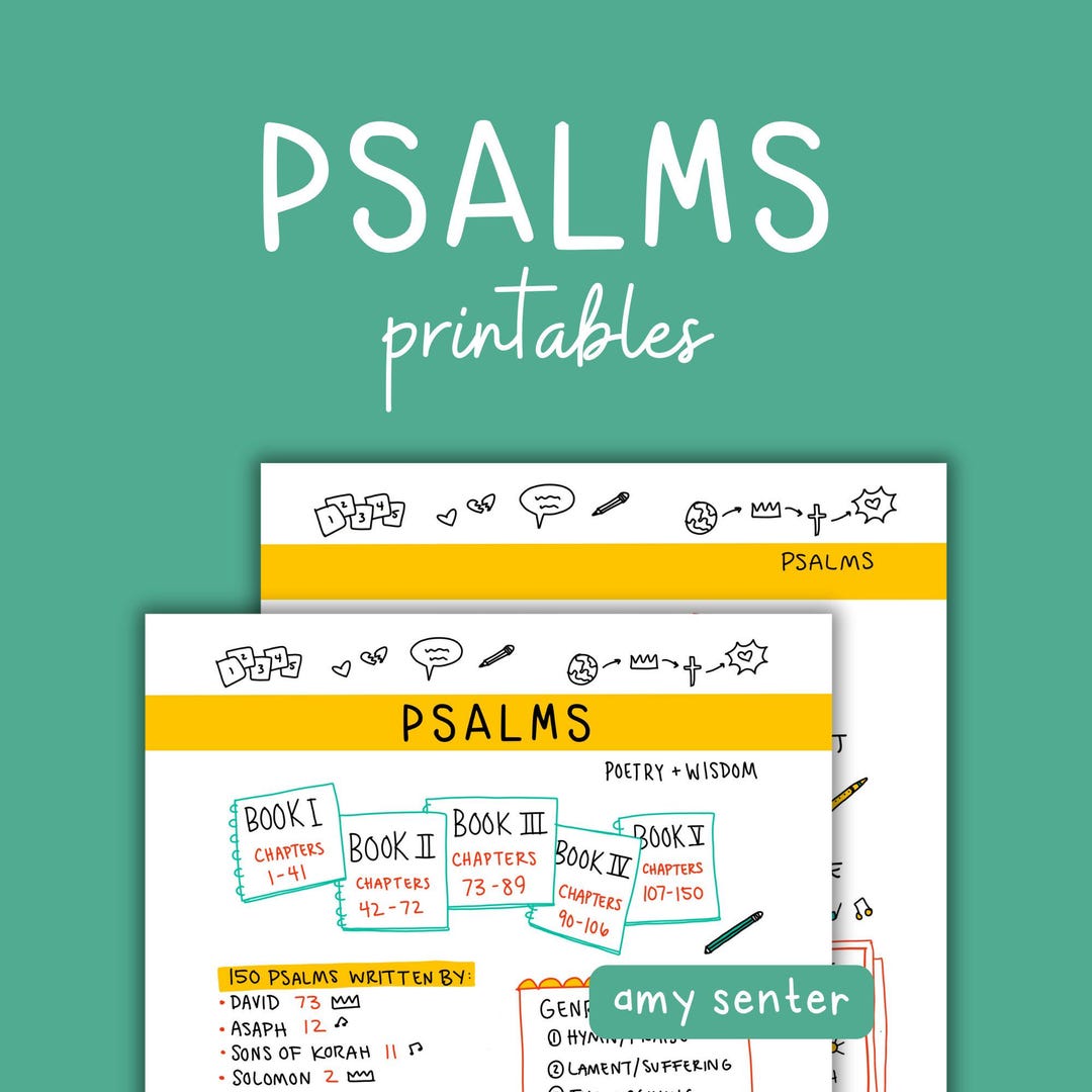 Psalms SIMPLE Notes (digital) - Etsy