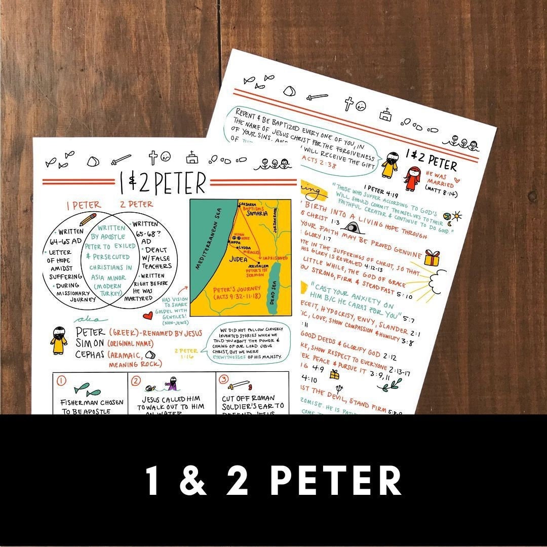 1 & 2 Peter Printables - Etsy