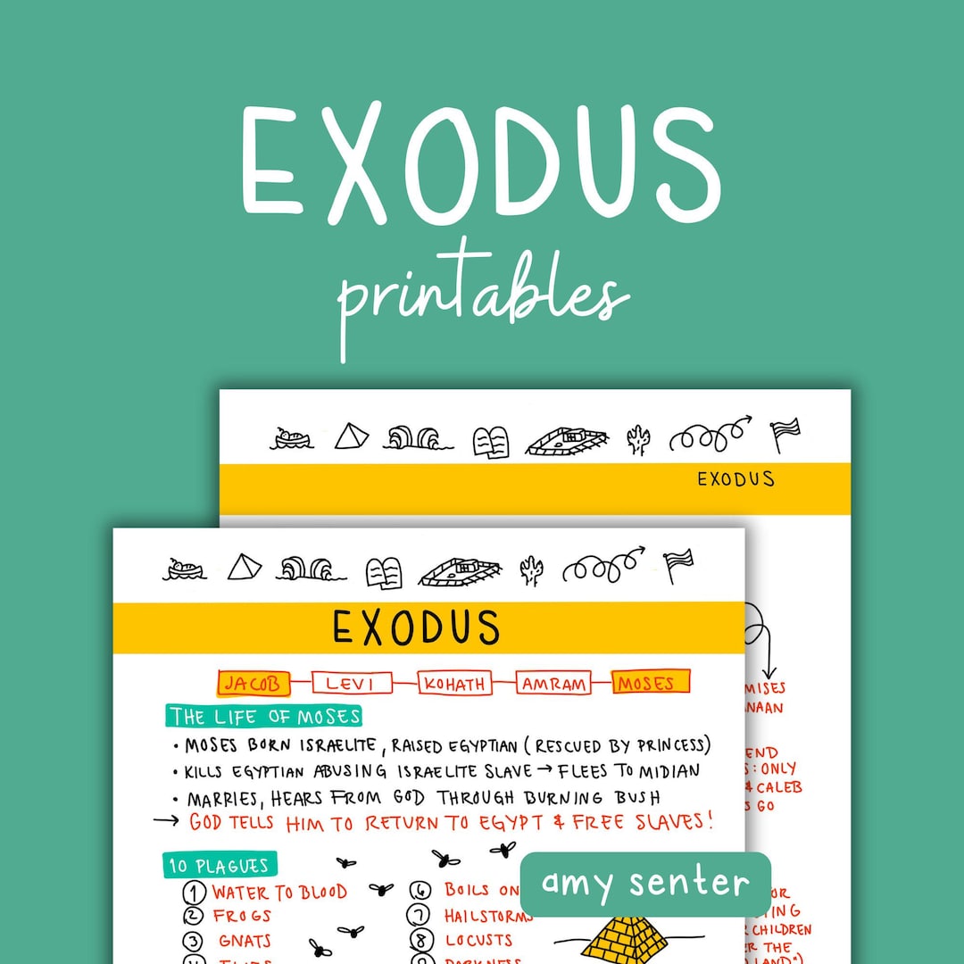 Exodus SIMPLE Notes (digital) - Etsy