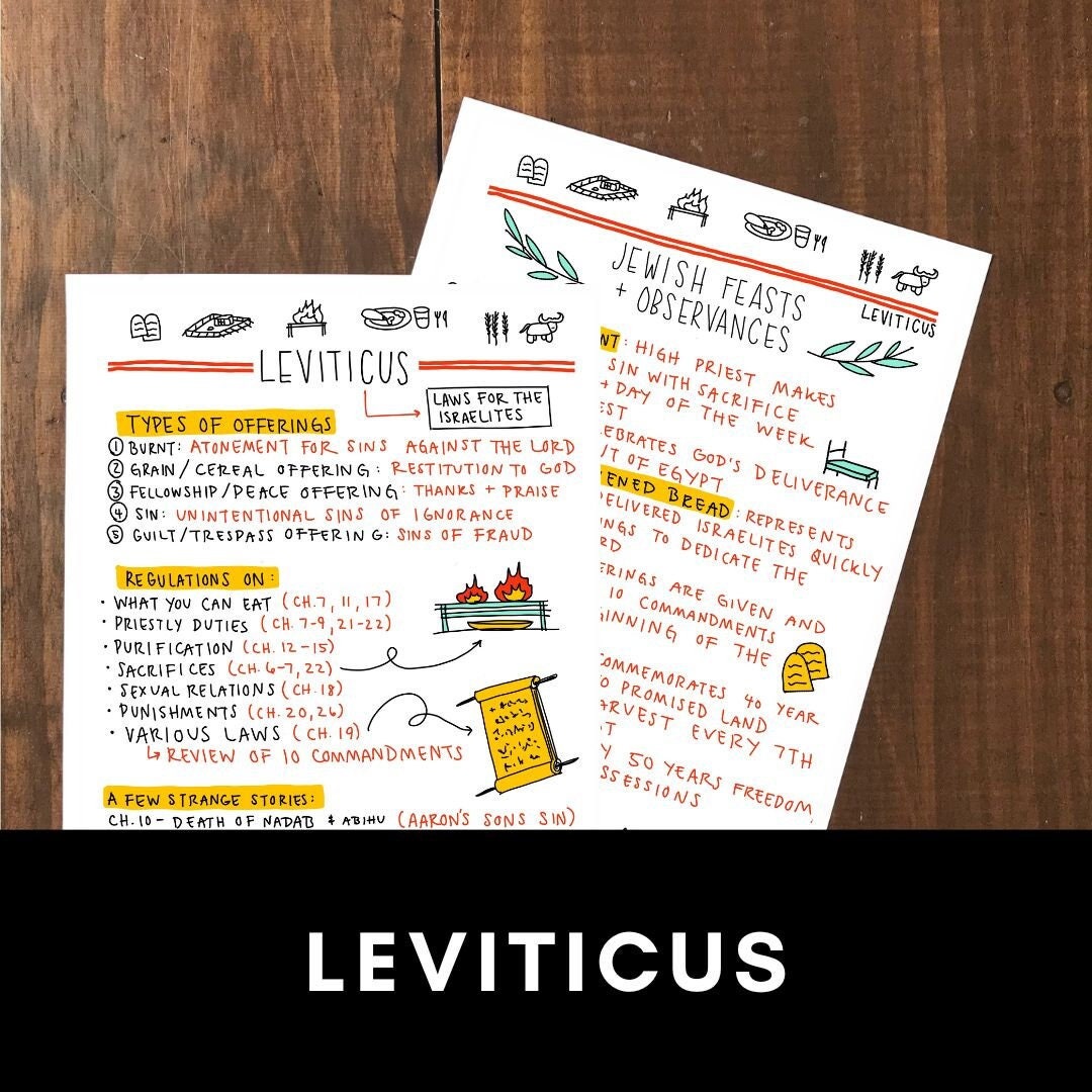 Leviticus Printables - Etsy