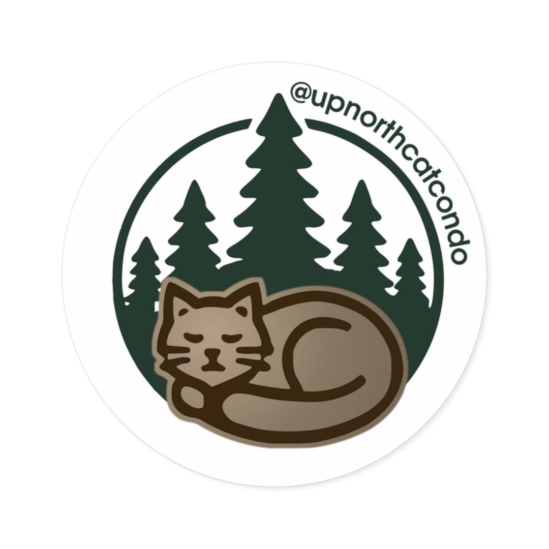 Up North Cat Condo Logo Stickers | Indoor/outdoor Vinyl Decals for ...