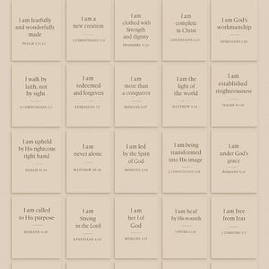 30 Scripture-based Affirmation Cards | Digital Download - Etsy