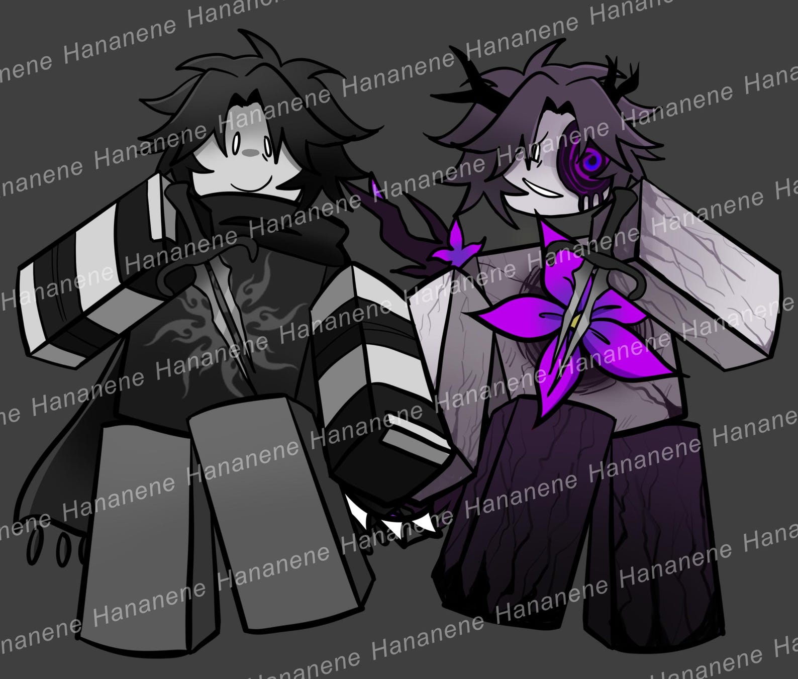 Roblox Forsaken Two Time Keychain - Etsy