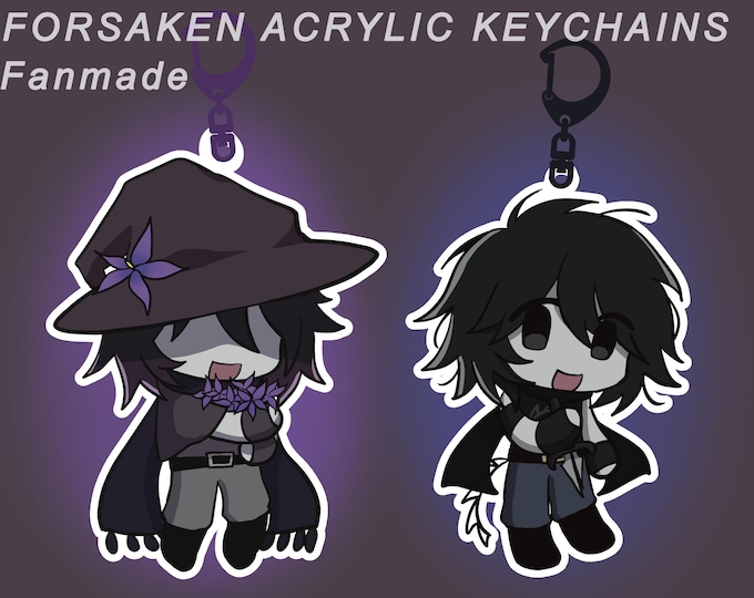 FORSAKEN PREORDERS Keychains Two Time & Azure - Etsy