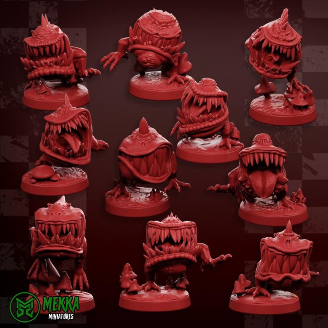 10 Wild Chompaz by Mekka Miniatures (set 2) Resin Goblin Beast Orc Pet ...