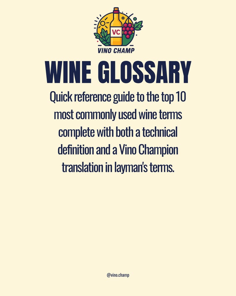 Printable Wine Glossary | Wine Cheat Sheet | Wine Lover Gift | Wine ...