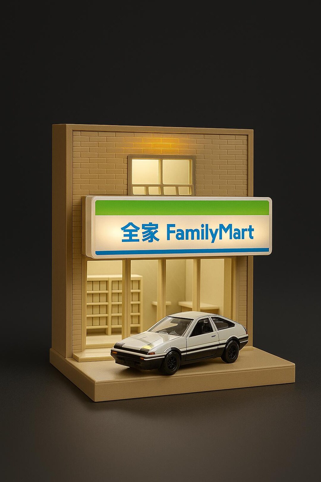 Japanese Storefront Lamp W/ Initial D AE86 Car – Anime Inspired Night ...