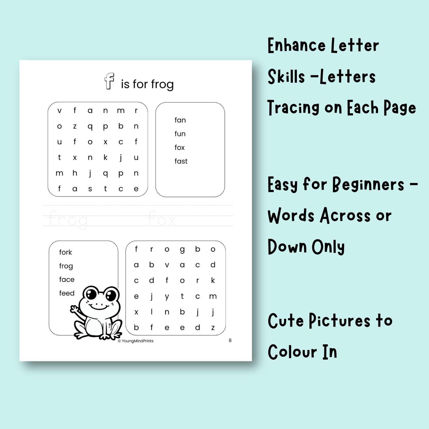 Lowercase Alphabet Word Search for Kids Aged 3-5 | Fun Printable ...