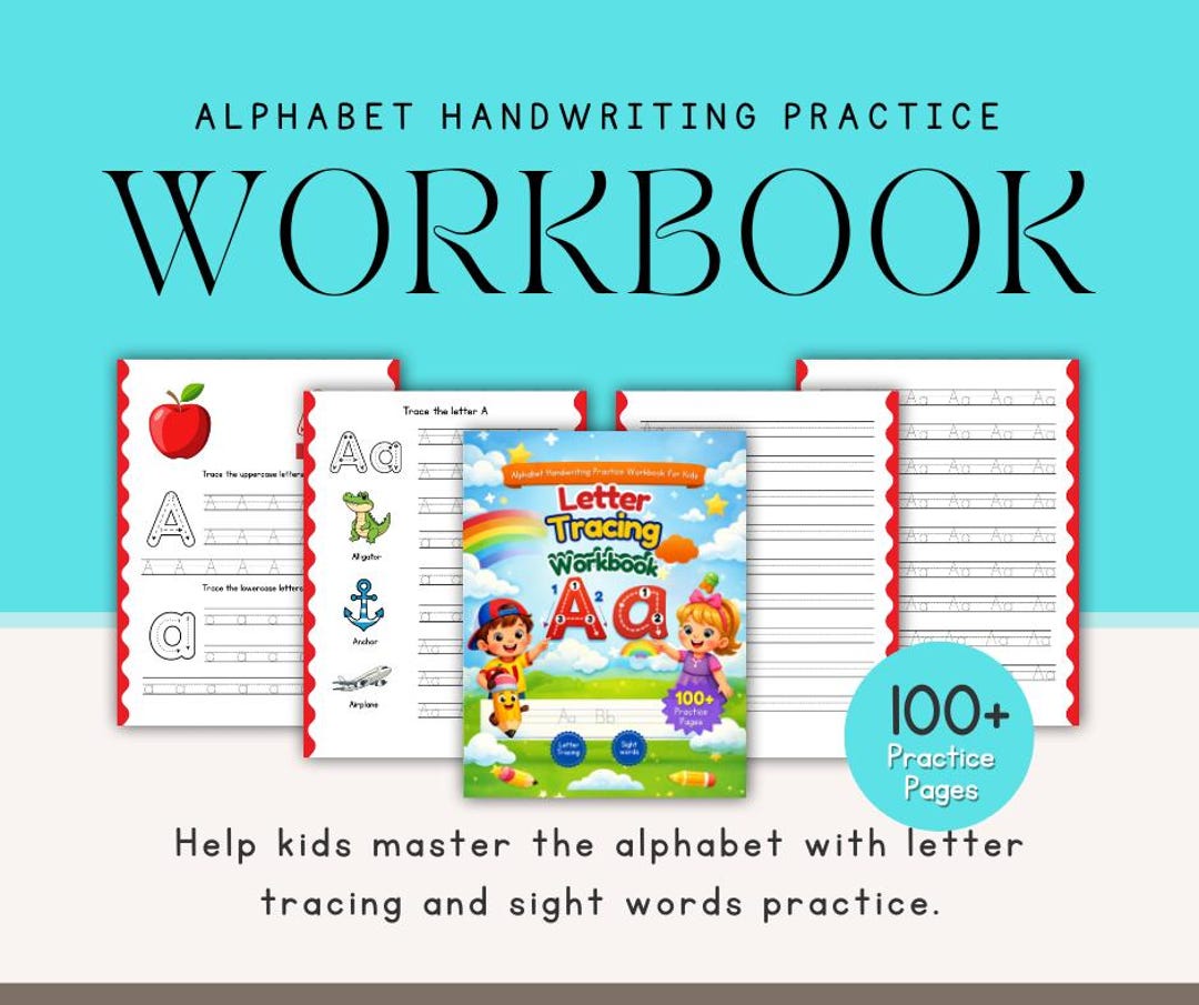 Alphabet Tracing Workbook A–Z | Letter Practice for Preschool and ...