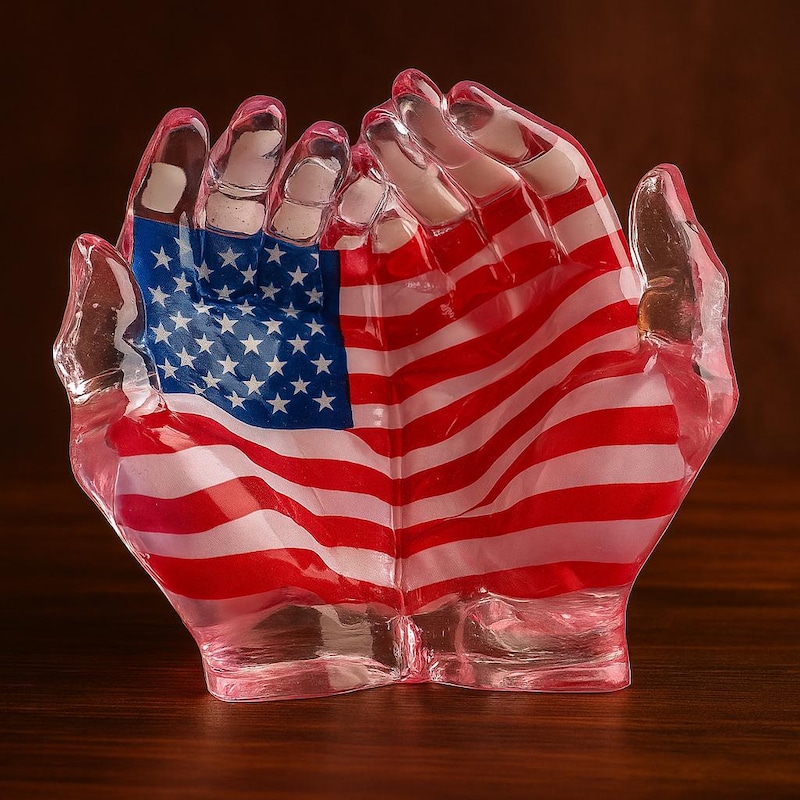 Resin Flag With Hand - Etsy