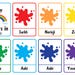 Colors of the Rainbow Flashcards - Etsy