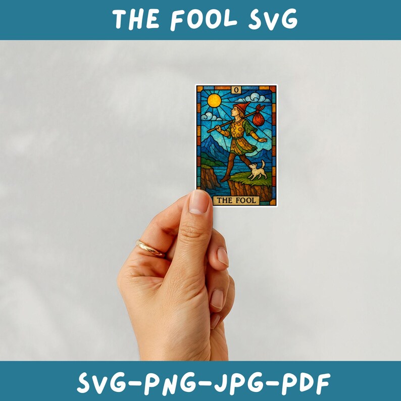 The Fool Tarot Card Digital Download (svg, Png, Jpg, and Pdf) | Instant ...