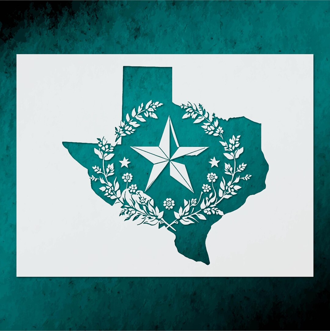Large Texas Star Stencil Template Reusable Wall Decor, Furniture ...