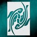 Fish Pattern Stencil for Art Creative Projects DIY Decor Template - Etsy