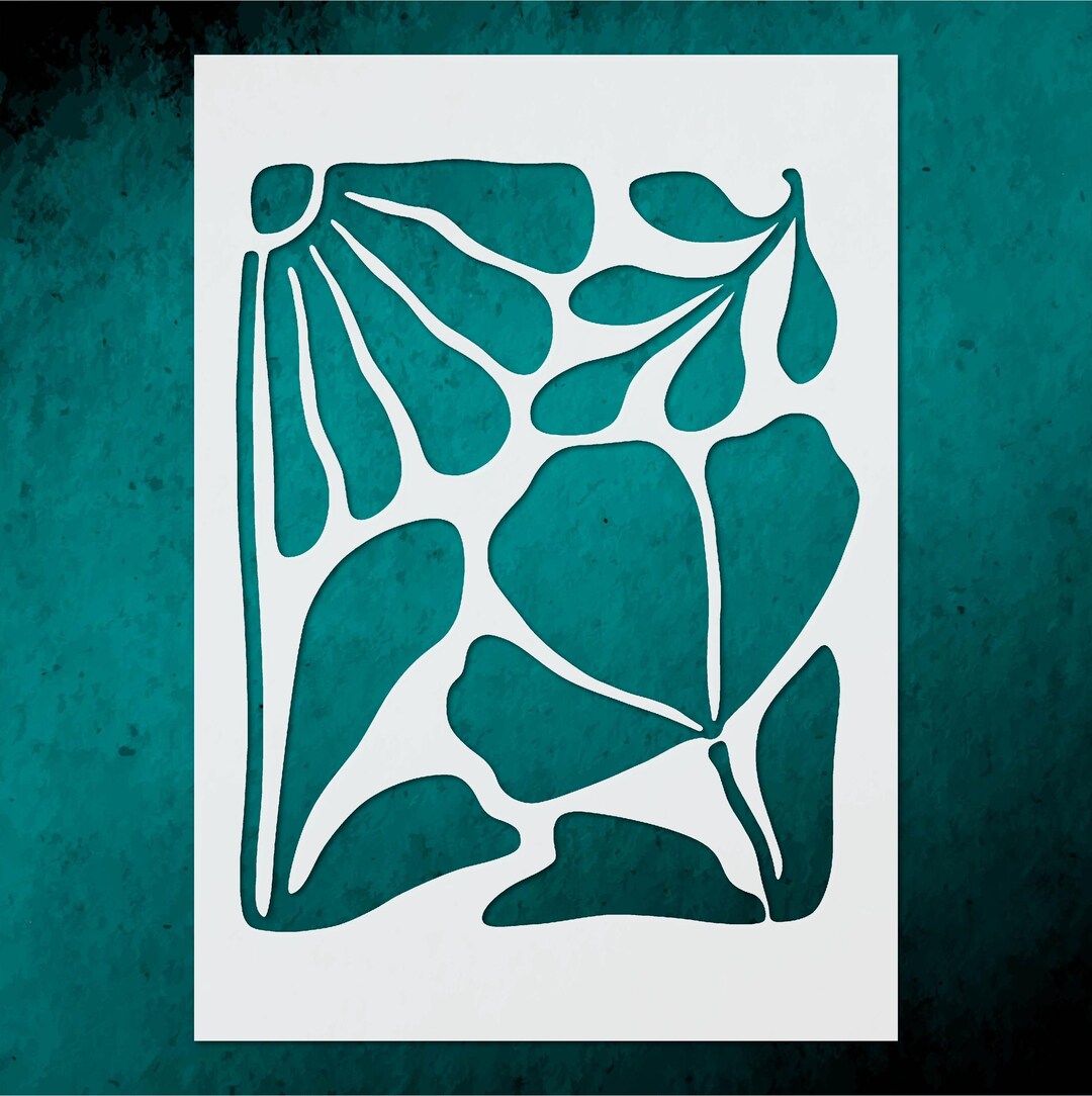 Colorful Floral Vines Stencil Template Reusable Wall Decor for DIY ...