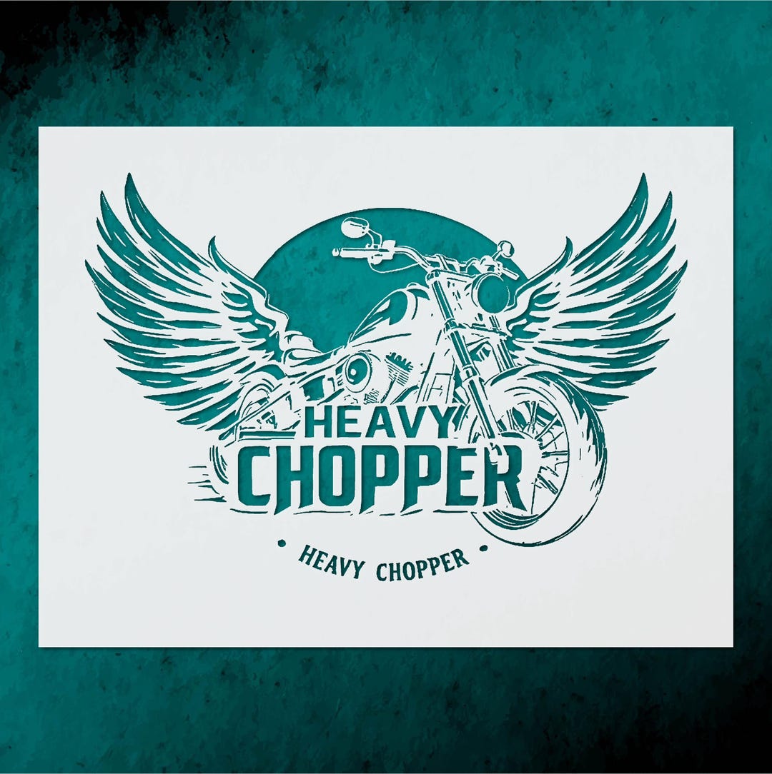 Chopper Wings Wheel Stencil for DIY Crafts Wall Art Decor - Etsy