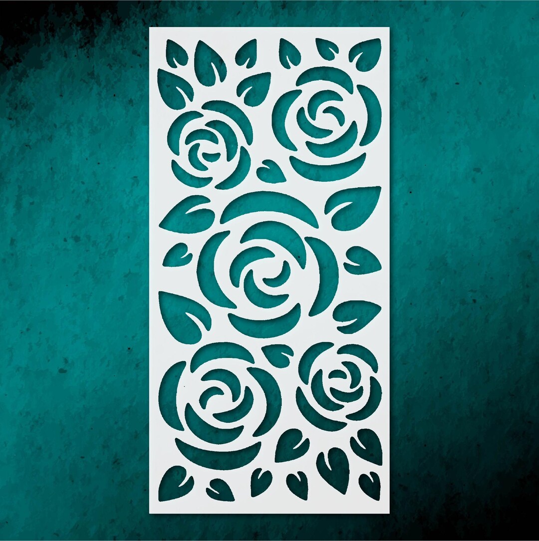 Fleur Border Stencil for Art Decor Unique Gifts - Etsy