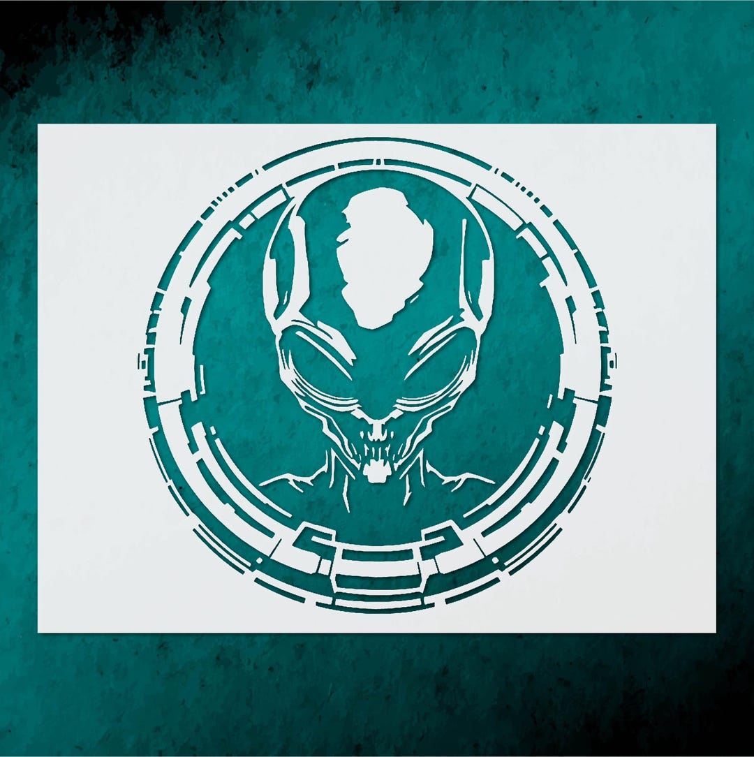 Alien Wall Decor Stencil for DIY Crafts and Nursery Playroom - Etsy