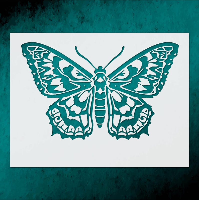 Moth Stencil Template for Wall Decor Reusable DIY Crafts Furniture ...
