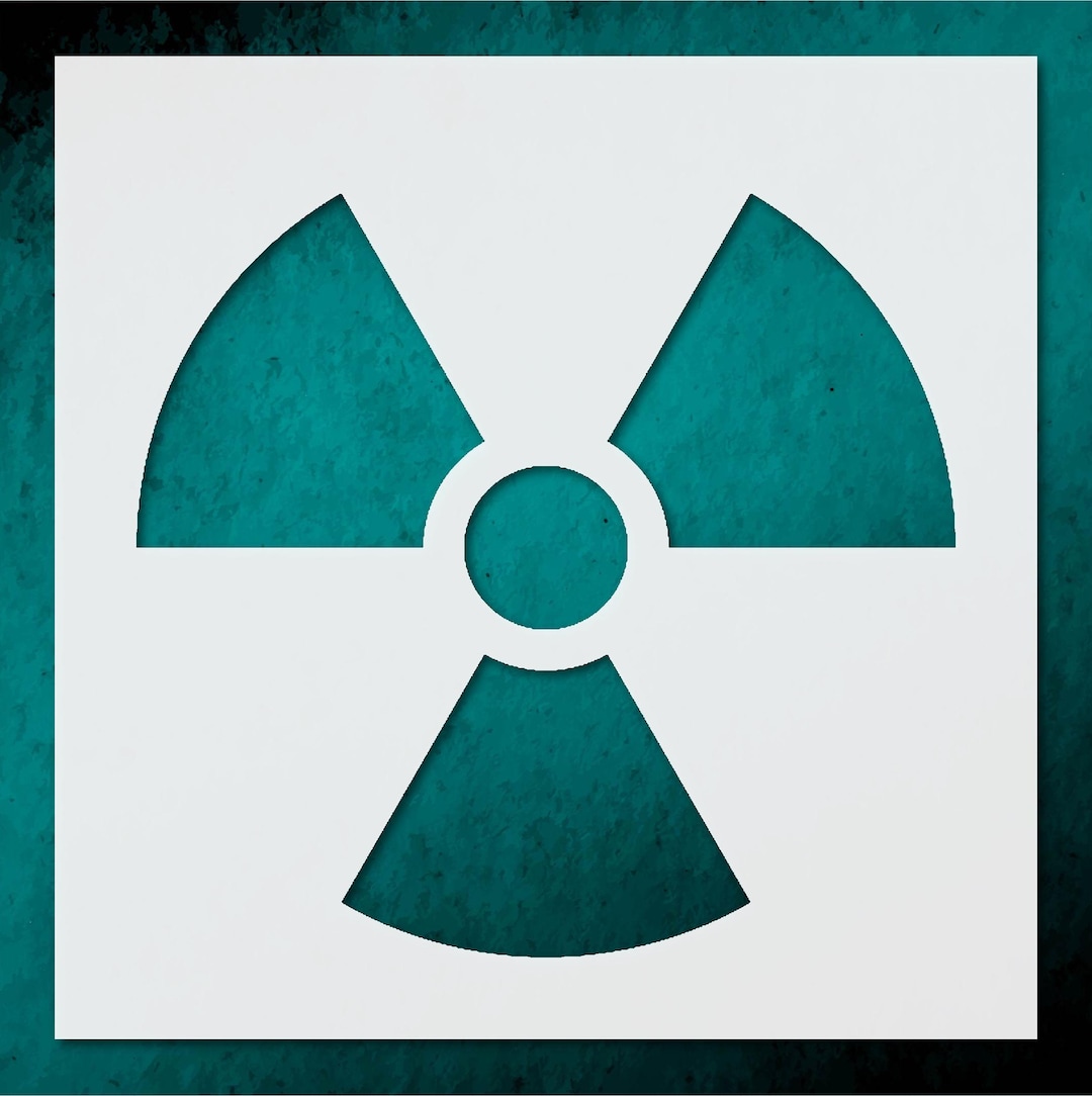 Radiation Warning Stencil: Reusable Safety Symbol for Crafts - Etsy