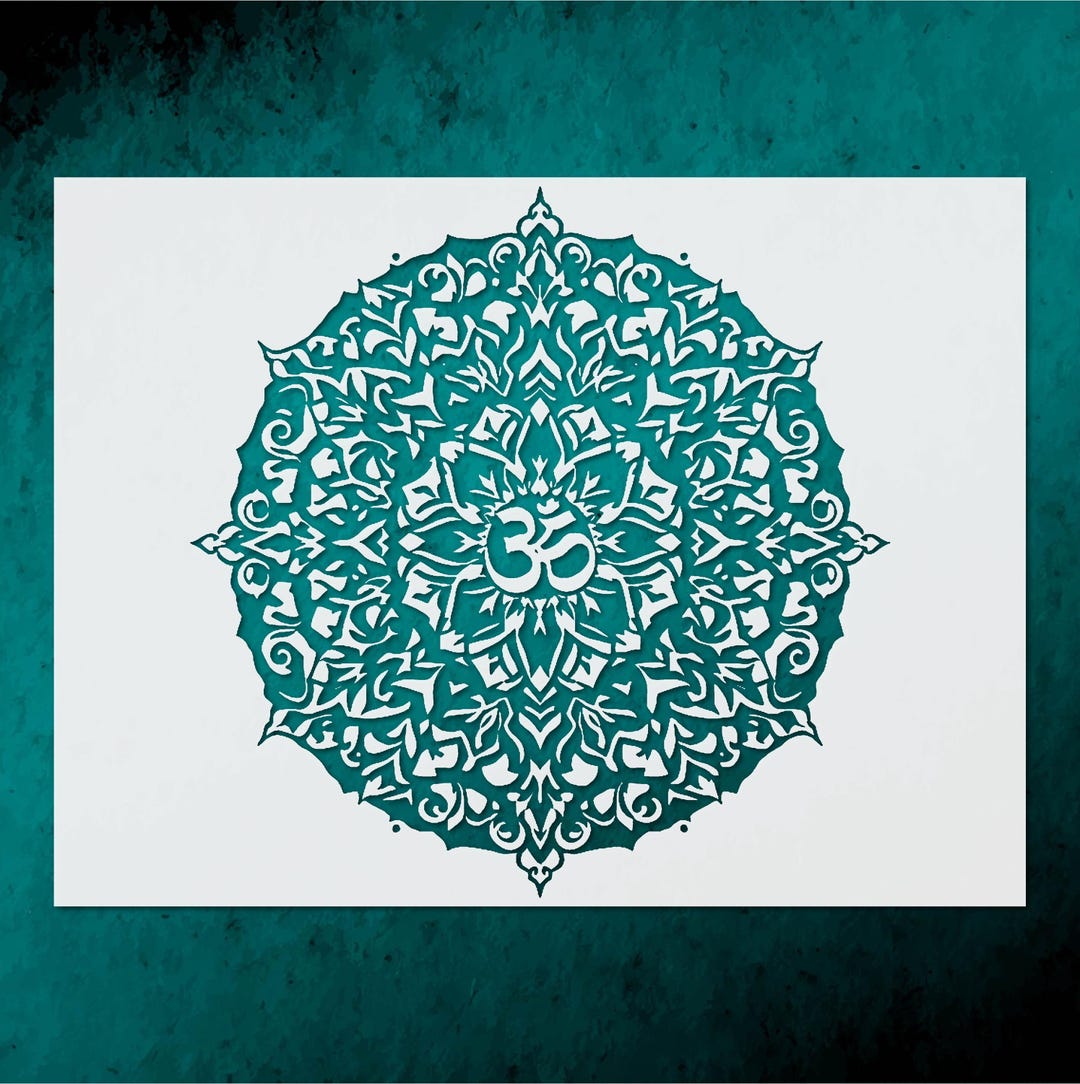Reusable Mandala Ohm Stencil for Home and Furniture DIY Crafts - Etsy