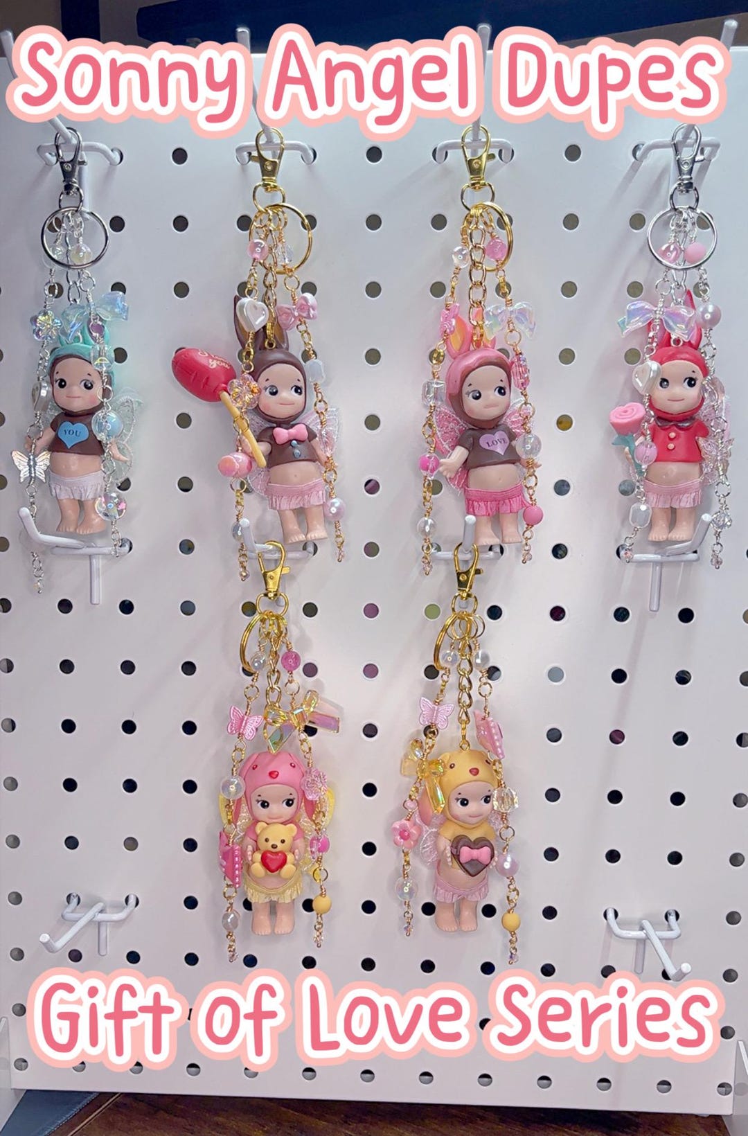 Handmade Sonny Angel Keychain (gift of Love Series Dupe) - Etsy