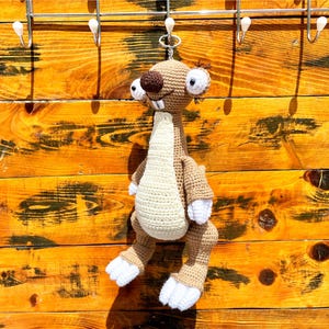Miniature Sid Sloth Crochet Pattern Pdf, Easy Animals No Sew Amigurumi ...