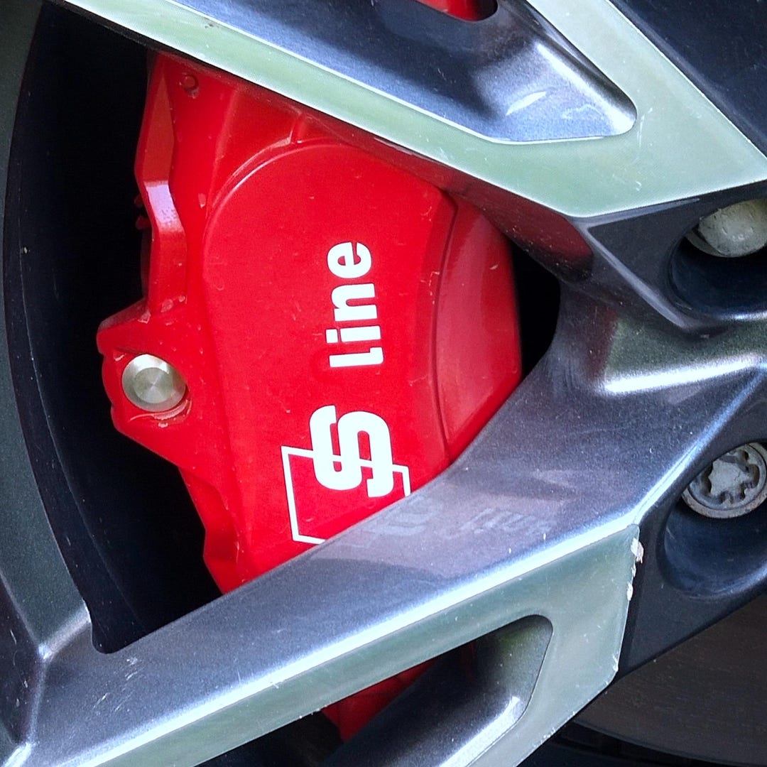Audi Sline Brake Caliper Decal Sticker - White UV - Etsy