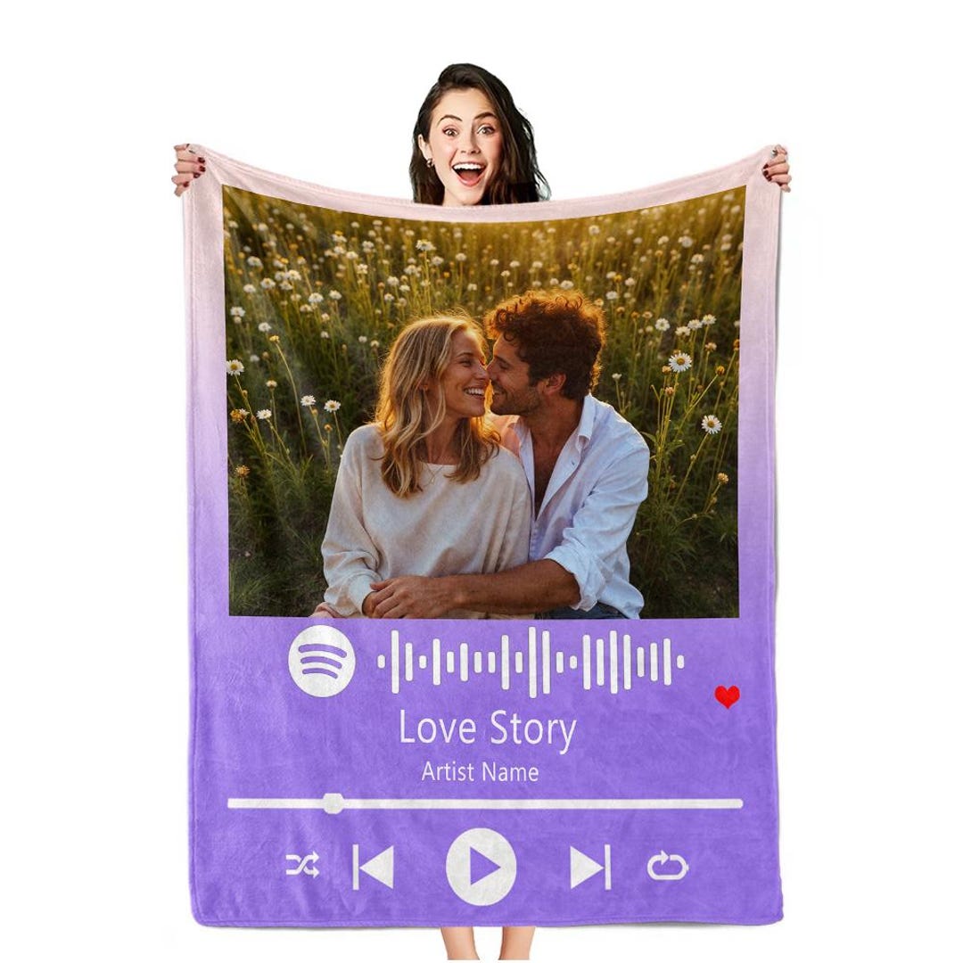 Personalized Photo Blankets, Photo Blankets With Text, Personalized ...